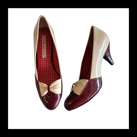 BUT ANOTHER INNOCENT TALE | Shoes | Bait Burgundy Cream Bowtie Patton ...